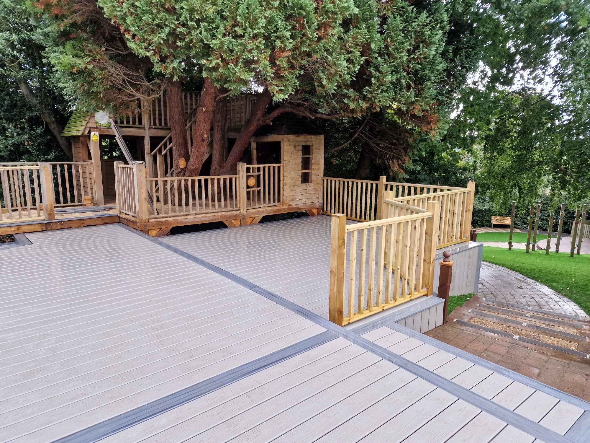 Commercial Decking Installation in Claygate | Oilcanfinish Outdoor ...